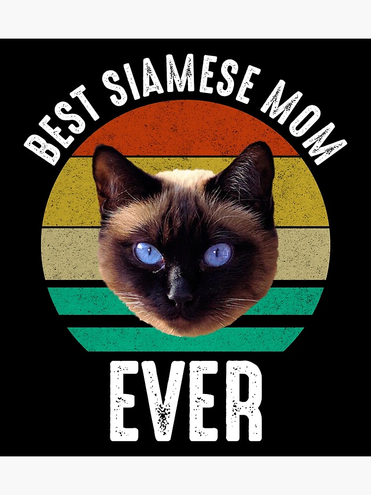 "Best Siamese Mom Ever" Poster for Sale by CroyleC | Redbubble