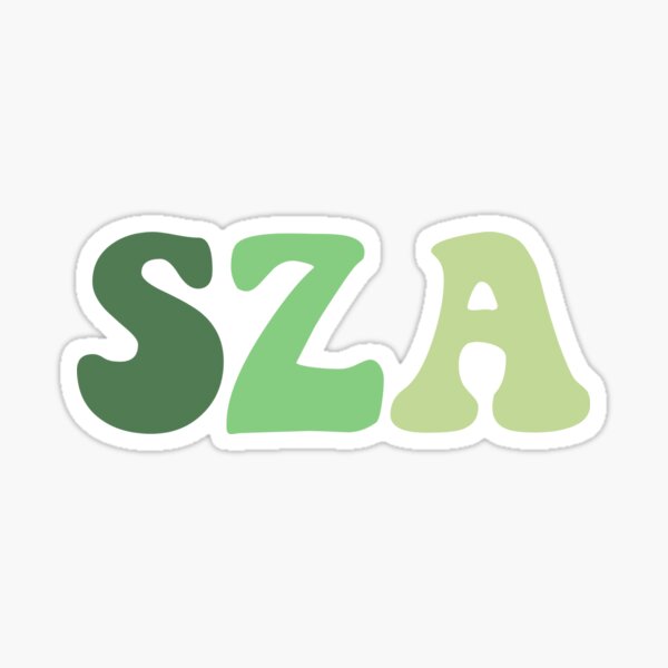 "SZA" Sticker for Sale by Hannahxstixers | Redbubble