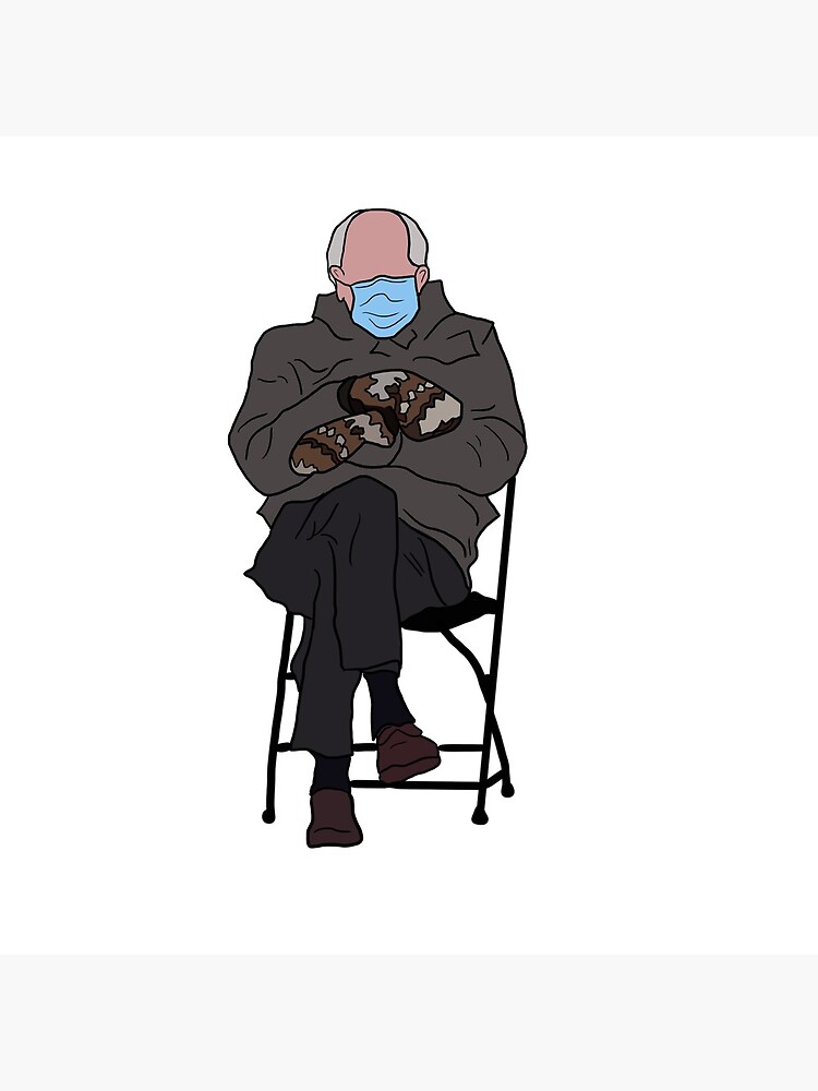 "bernie sanders mitten meme" Art Print for Sale by skychandlerart ...