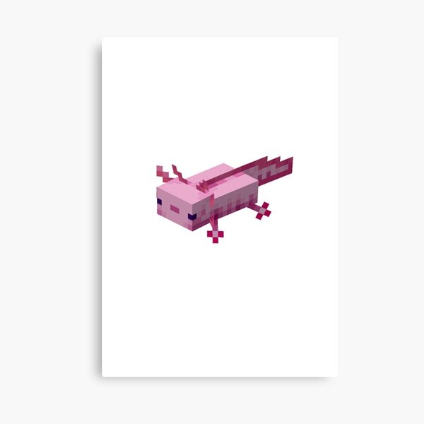 Minecraft Axolotl Canvas Prints | Redbubble