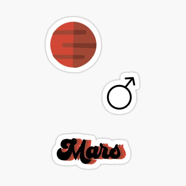 "Mars Planet Pack" Sticker for Sale by solarsquidd | Redbubble
