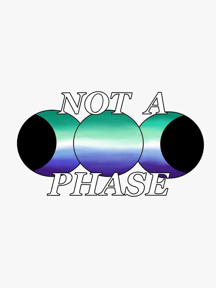 "Not A Phase (mlm Moon Phases)" Sticker for Sale by Dillan-Erin-Art ...