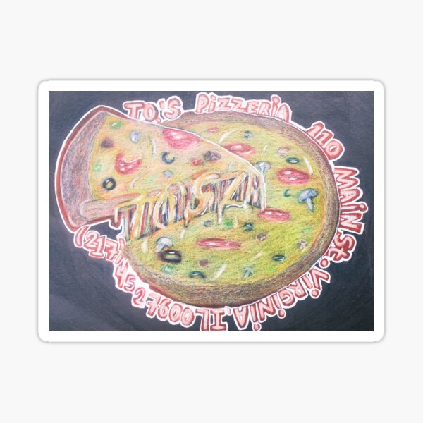 "TO'S ZA" Sticker for Sale by SurrealistShane | Redbubble