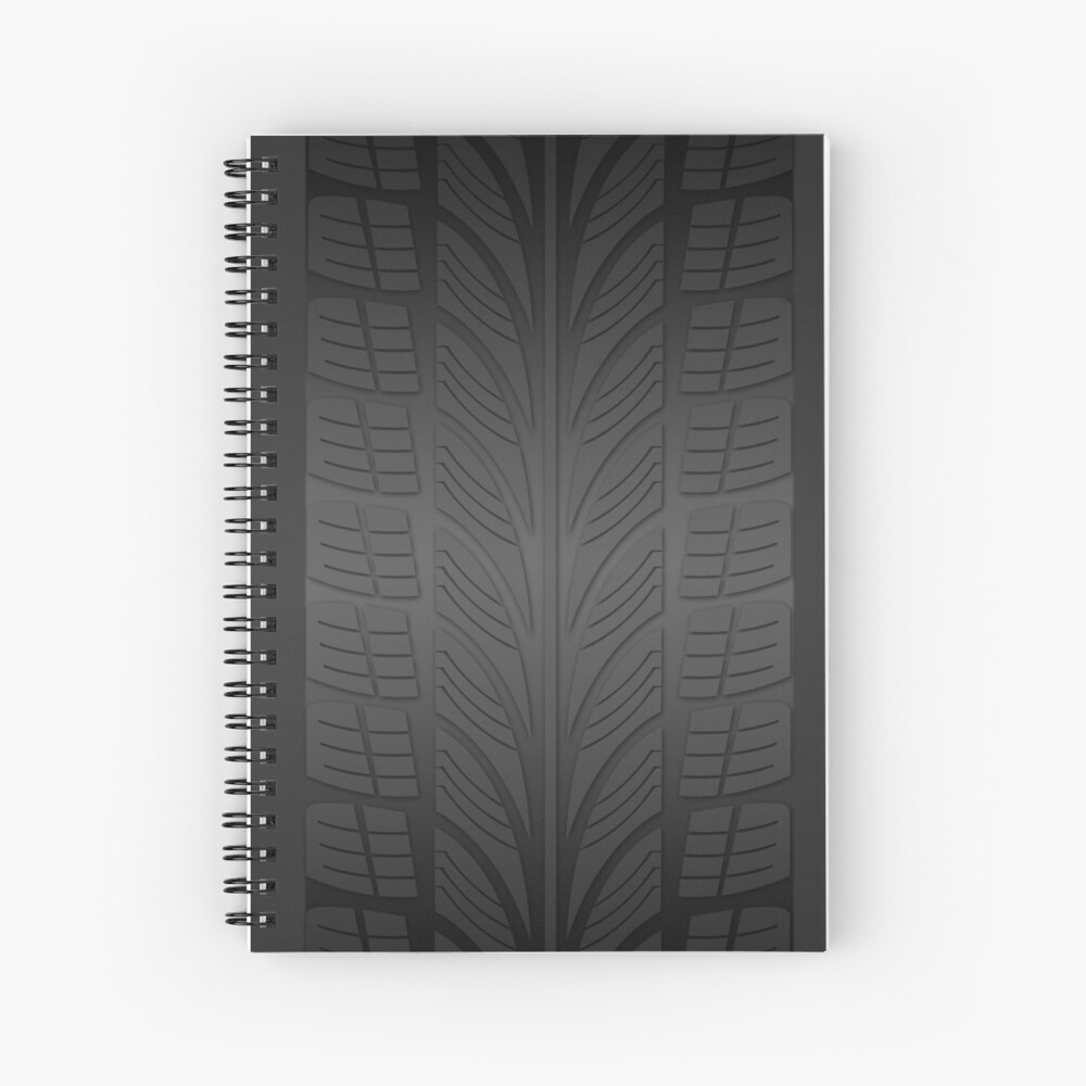 "Tyre Tread 2 Automotive Patterns and Textures" Spiral Notebook for ...