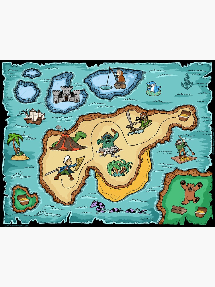 "Treasure Hunt" Sticker for Sale by AmazinProDesign | Redbubble