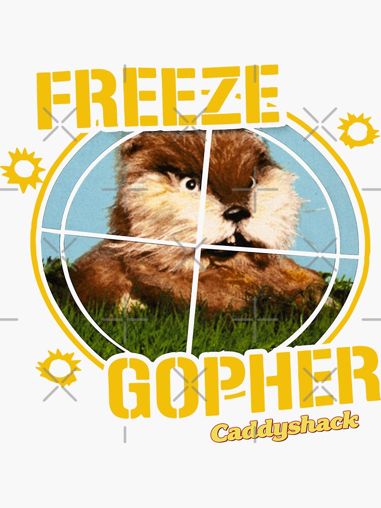 "Caddyshack Film Freeze Gopher" Sticker for Sale by IvanPatricia6 ...