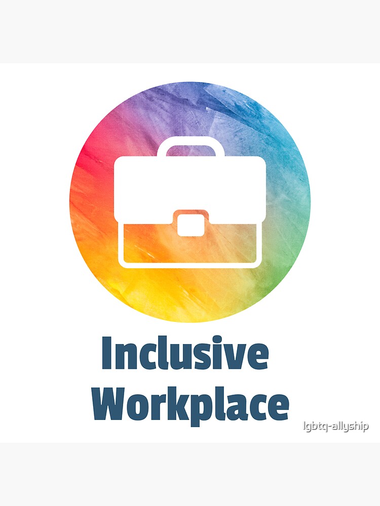 "Inclusive Workplace Icon" Sticker for Sale by lgbtq-allyship | Redbubble
