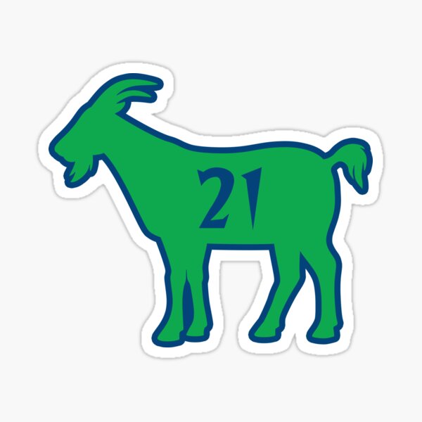 "MINN GOAT - 21 - navy" Sticker by SaturdayAC | Redbubble