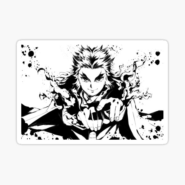 "rengoku demon slayer" Sticker by alexisdowdell | Redbubble