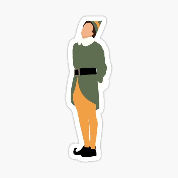 "buddy the elf" Sticker for Sale by gschem | Redbubble