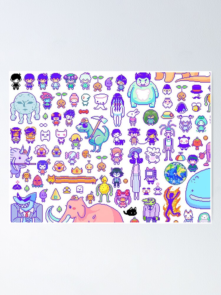 Póster «Sprites (Omori)» de hidexmian | Redbubble
