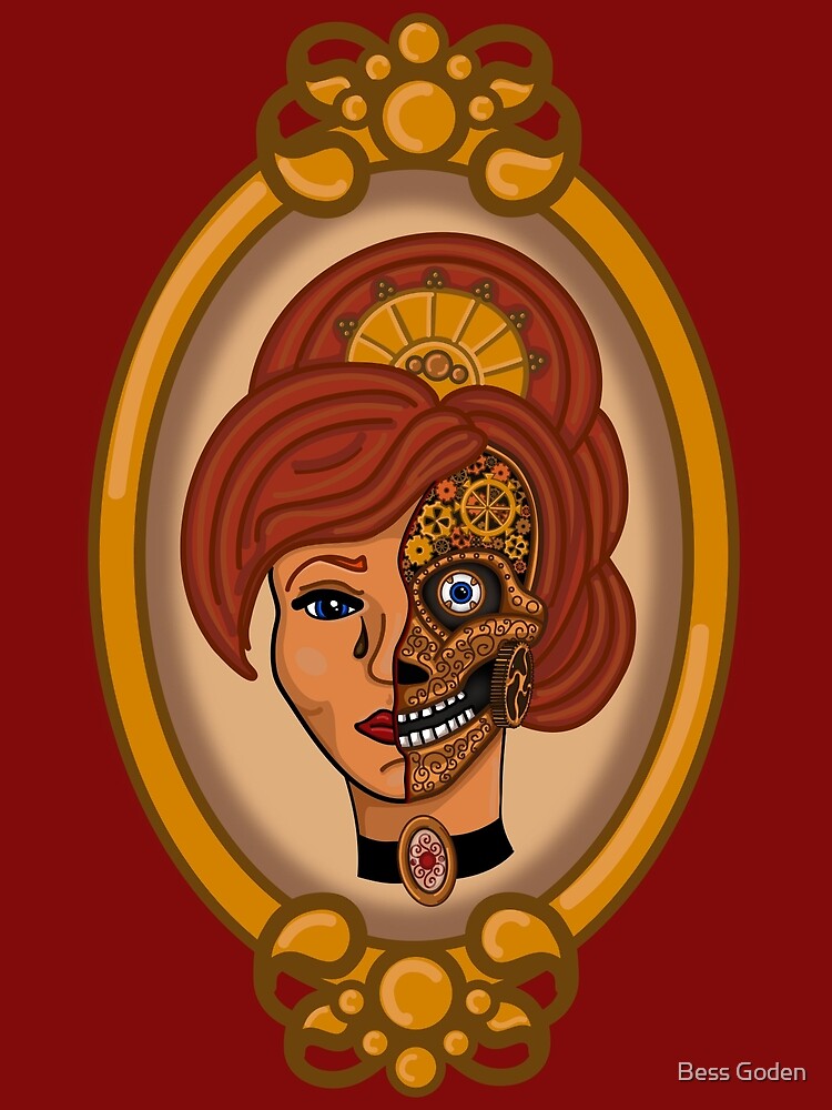 "Steampunk Automaton Queen With Clockwork Gears in Her Face" Poster for ...