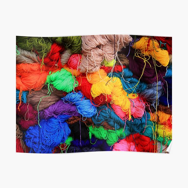 "Colorful Yarn" Poster for Sale by rhamm | Redbubble