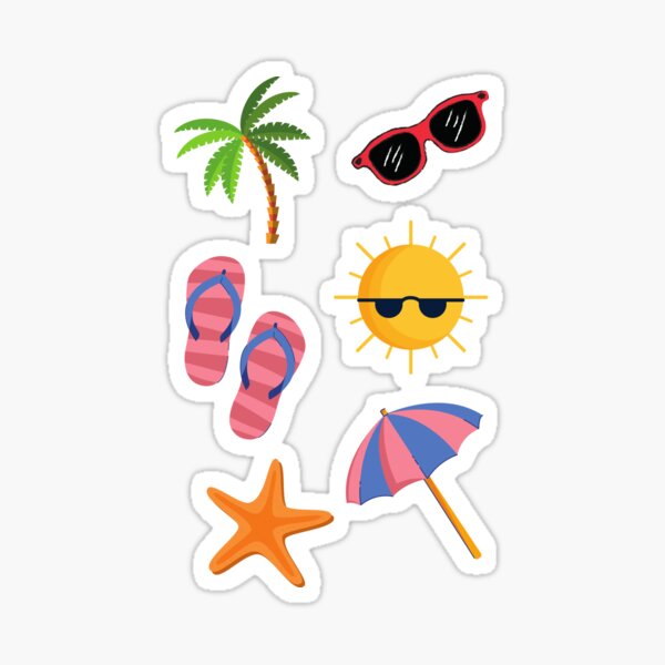 "Summer Time Fun" Sticker for Sale by LuLu-D | Redbubble