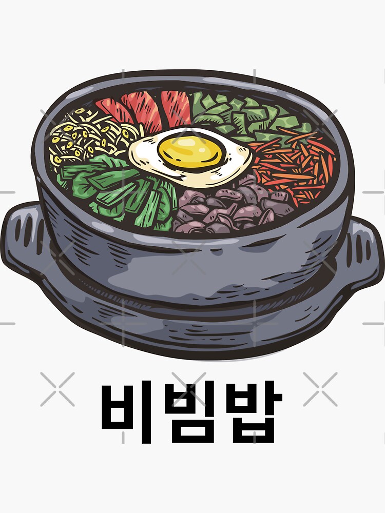 "Bibimbap" Sticker by JHung2020 | Redbubble