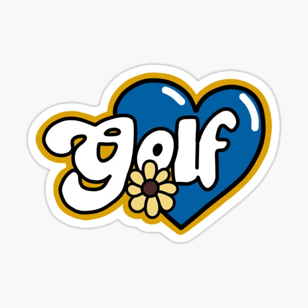 "Golf logo" Sticker for Sale by goldenstyles- | Redbubble