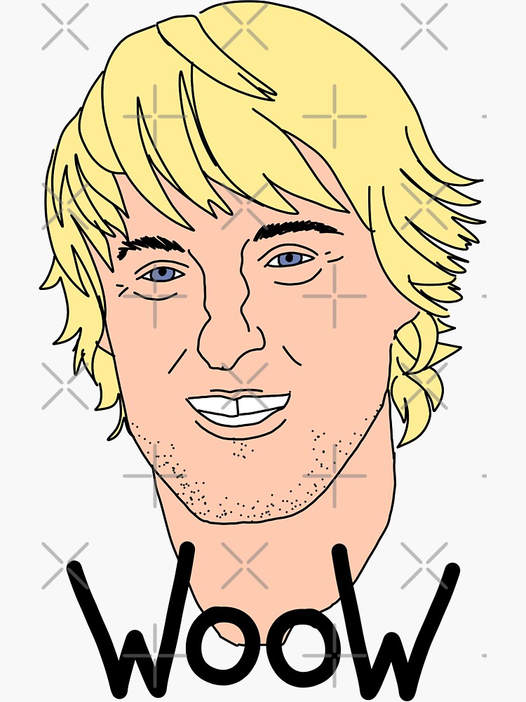 Pegatina «Owen Wilson wow meme» de Cheerhio | Redbubble
