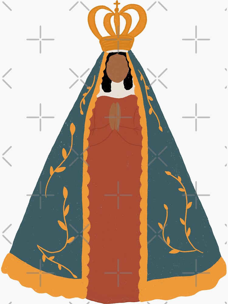 "Our Lady of Aparecida" Sticker for Sale by Marian Heart Design | Redbubble