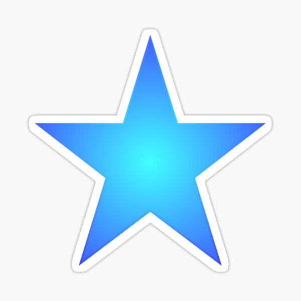 "Blue Star" Sticker for Sale by kerchow | Redbubble