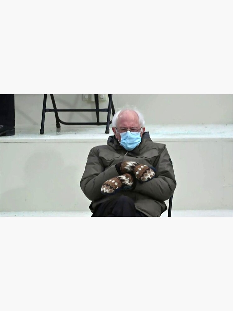 "Cold Bernie Mitten Meme" Art Print for Sale by Freshfroot | Redbubble