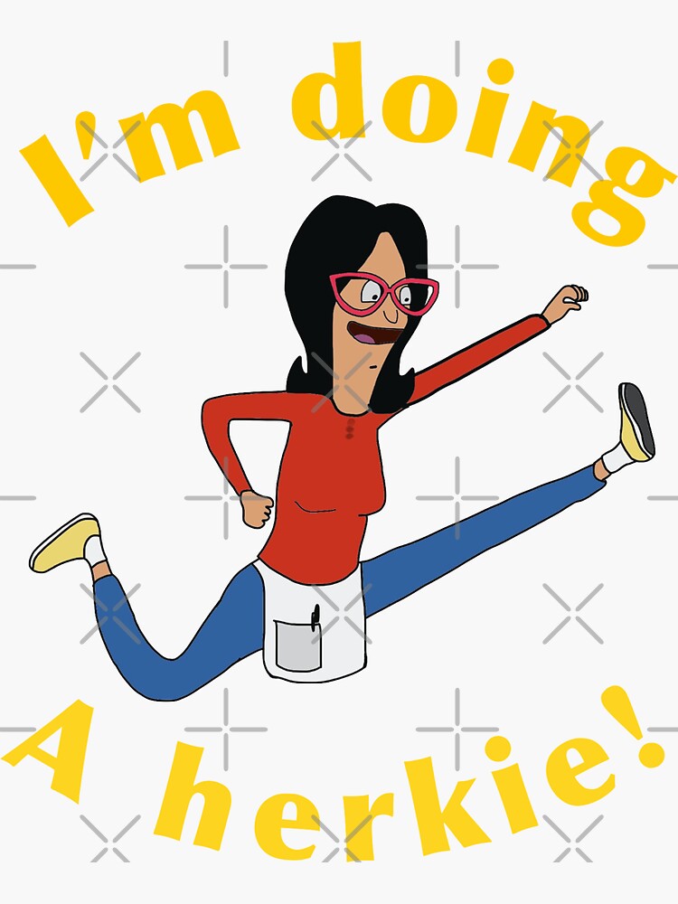 "Linda doing a Herkie!" Sticker for Sale by Faithskinny | Redbubble