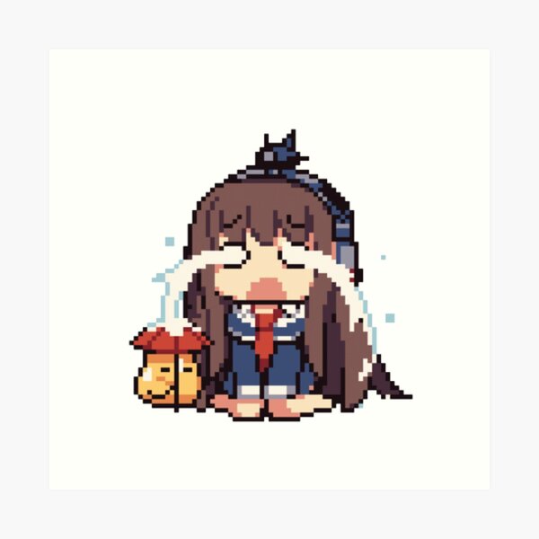 "Azur Lane - Crying Pixel Emote" Art Print for Sale by OldSpicy25 ...