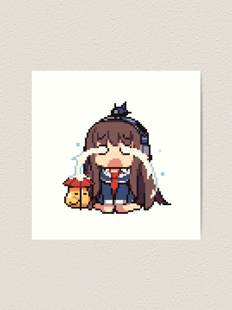"Azur Lane - Crying Pixel Emote" Art Print for Sale by OldSpicy25 ...