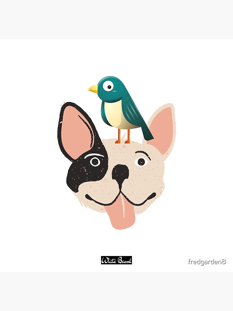"Bird Dog - Dog with a Bird on it's Head" Poster for Sale by ...