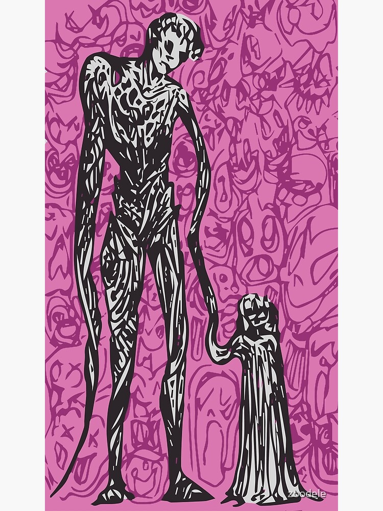 "Slender man lookin dude holding hand" Poster by zoodele | Redbubble