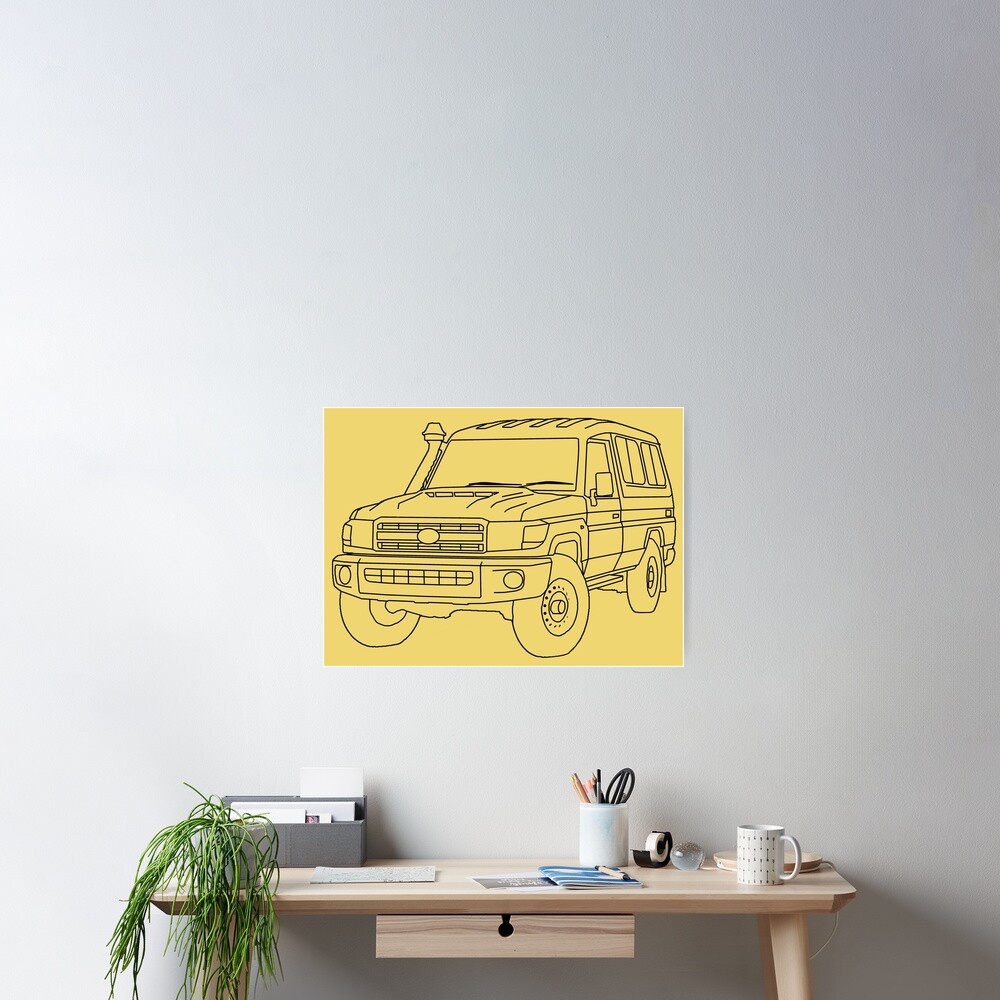 "79 Series Troopy Black Line Drawing" Poster for Sale by safetysam ...