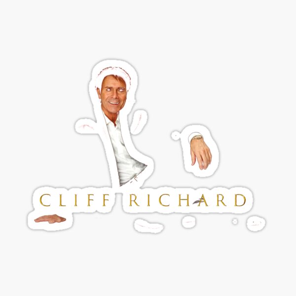 "Cliff Richard Fan Art & Merch" Sticker for Sale by JosephCollier7 ...
