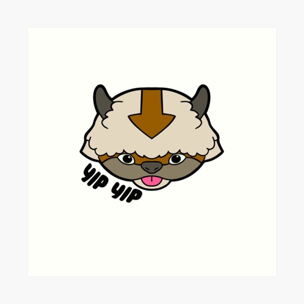 "Appa Yip Yip! - Avatar the Last Airbender " Art Print for Sale by rainbowbearart | Redbubble
