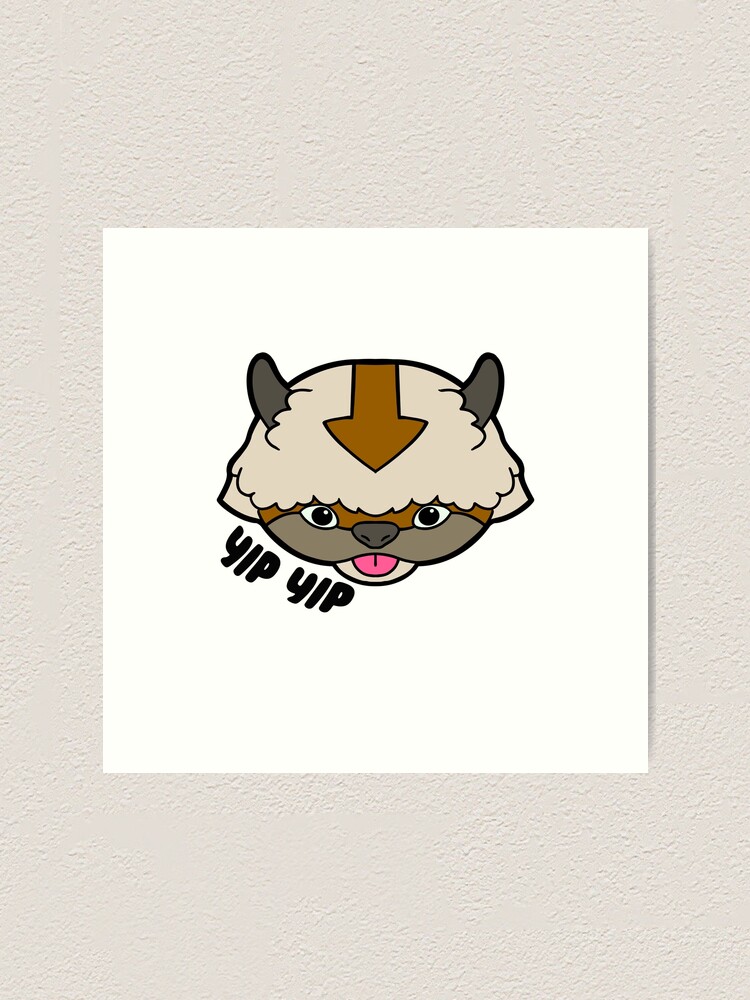 "Appa Yip Yip! - Avatar the Last Airbender " Art Print for Sale by rainbowbearart | Redbubble