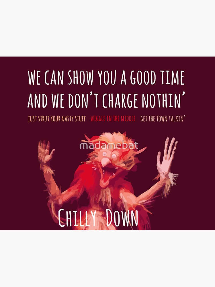 "Chilly Down" Sticker by madamebat | Redbubble