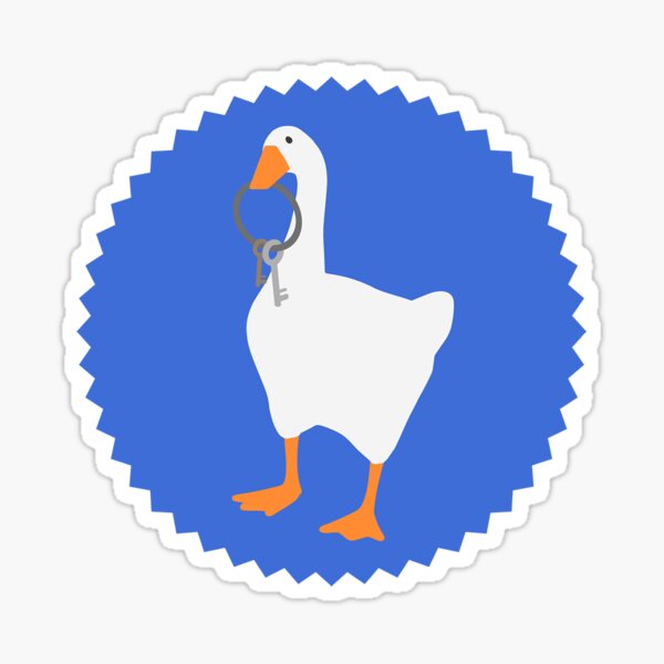 "Untitled goose game Goose " Sticker for Sale by RobertTheOven | Redbubble