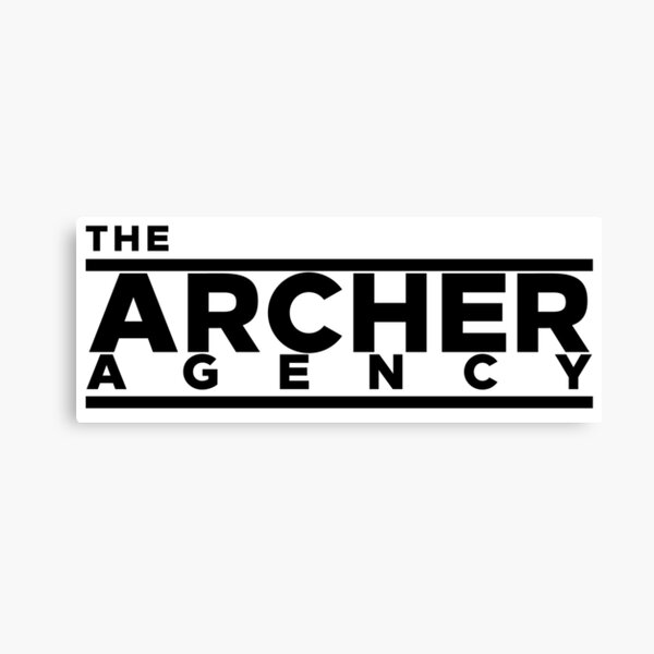 "The Archer Agency Black Logo" Canvas Print by KirbyKoolAid | Redbubble