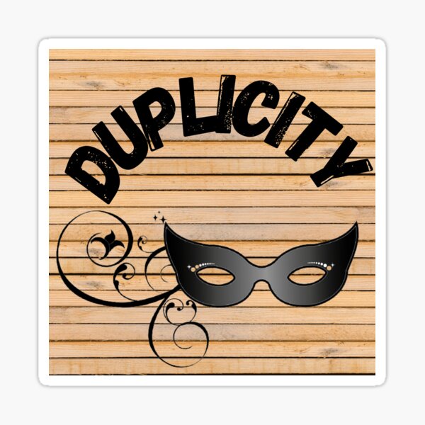 "Duplicity" Sticker for Sale by Lar888 | Redbubble
