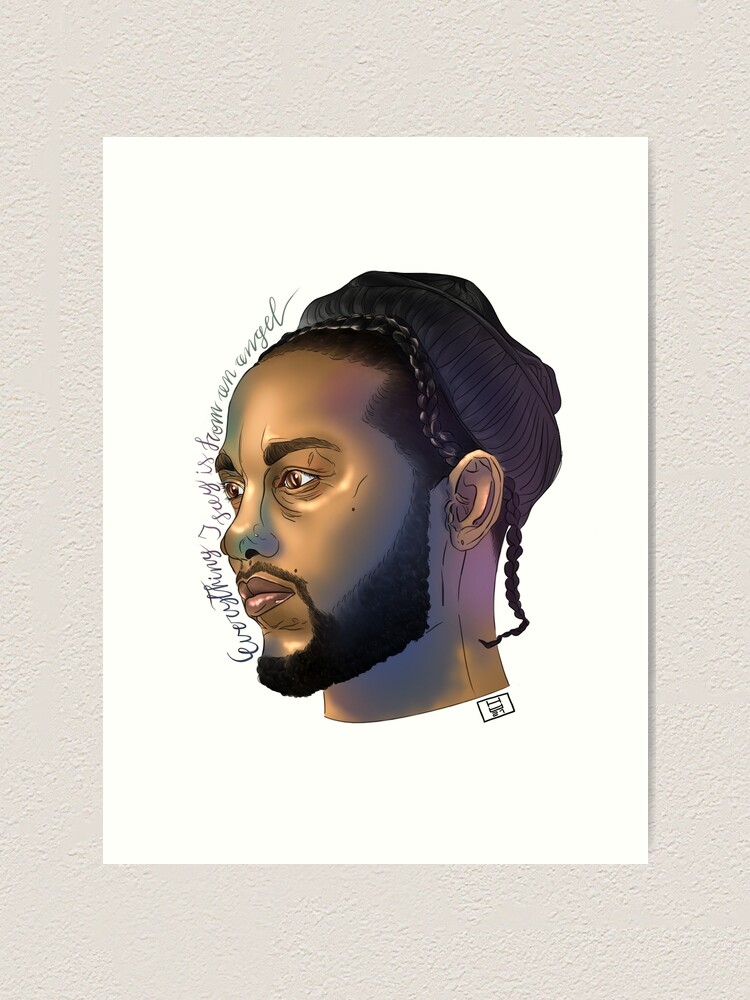 "Kendrick Lamar - GOD." Art Print for Sale by Artn0tmadness | Redbubble