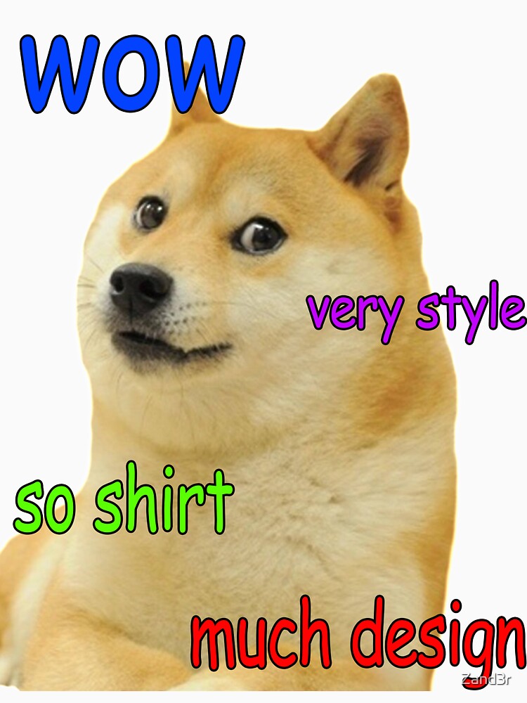 "Doge design" T-shirt for Sale by Zand3r | Redbubble | doge t-shirts ...
