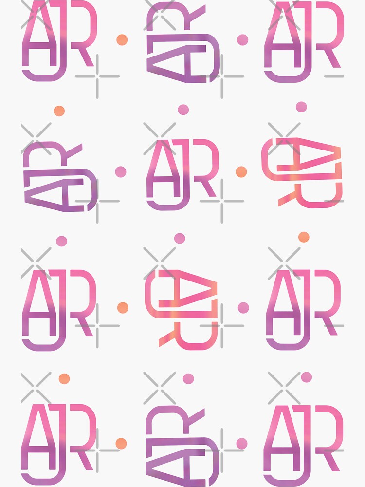 "AJR Pop Band Cartoon Text Art" Sticker for Sale by LisaEmily8 | Redbubble