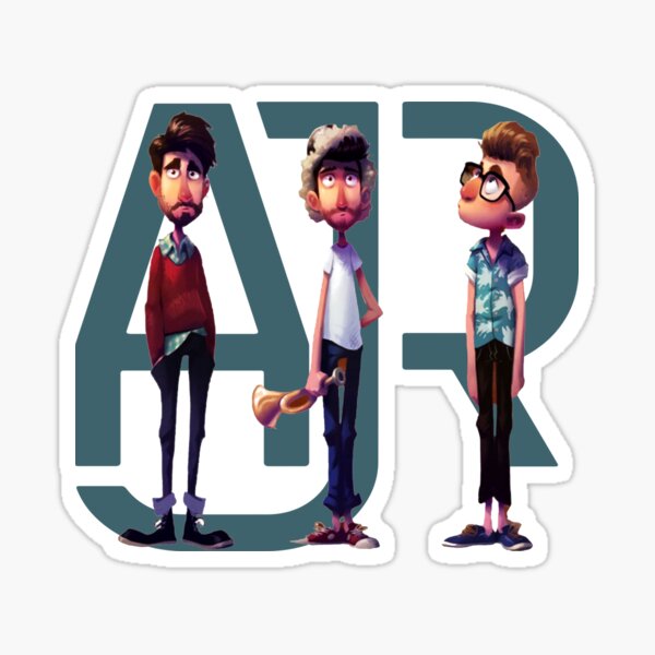 "Retro Funny AJR Band Art" Sticker for Sale by LisaEmily8 | Redbubble