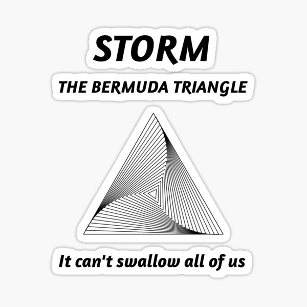 "BERMUDA TRIANGLE " Sticker for Sale by TOP-SECRET-CO | Redbubble