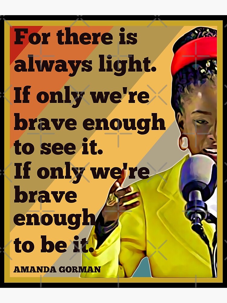 Amanda Gorman - There is always Light Canvas sold by Ben Andrews | SKU ...