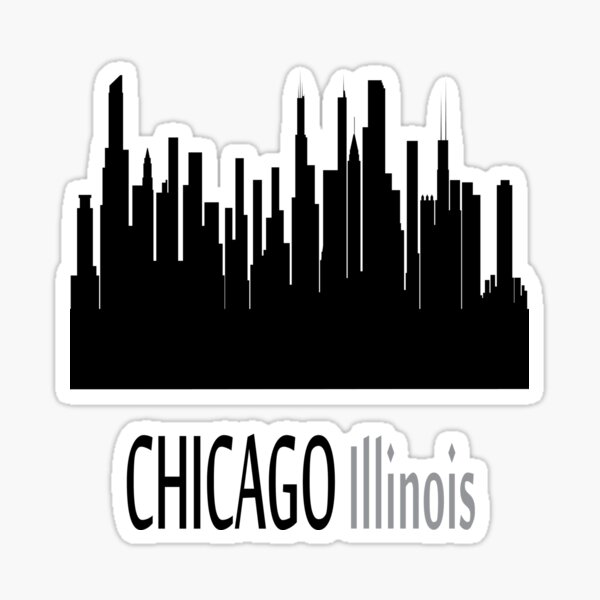 "Chicago Illinois" Sticker by ARTPICSS | Redbubble