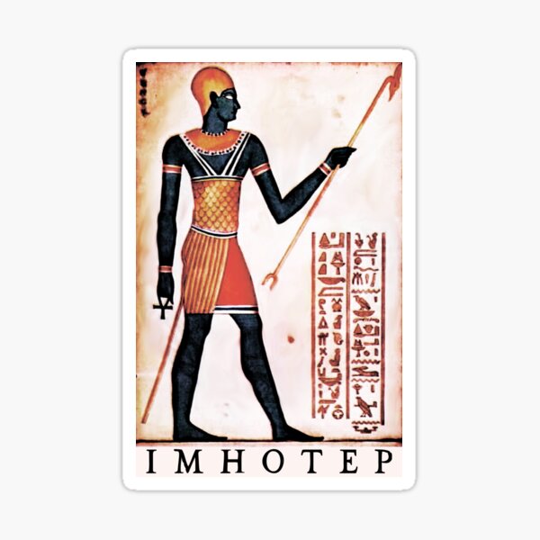 "Pharaoh Imhotep" Sticker by FASLab | Redbubble