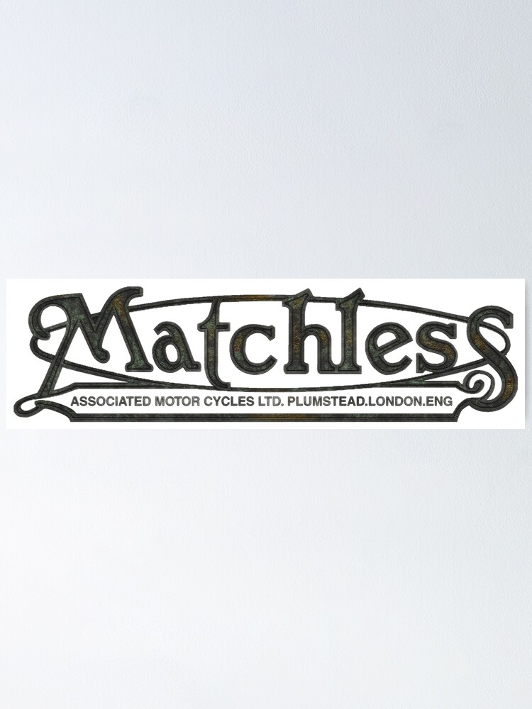 "Matchless Motorcycle in metal" Poster for Sale by Salocin | Redbubble