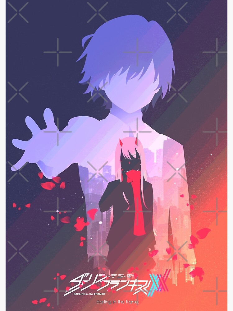 "Zero Two & Hiro" Poster by ijunk | Redbubble