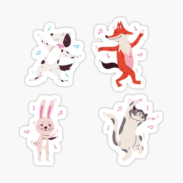 "Dancing animals on music: Dancing dog, Dancing fox,Dancing rabbit ...