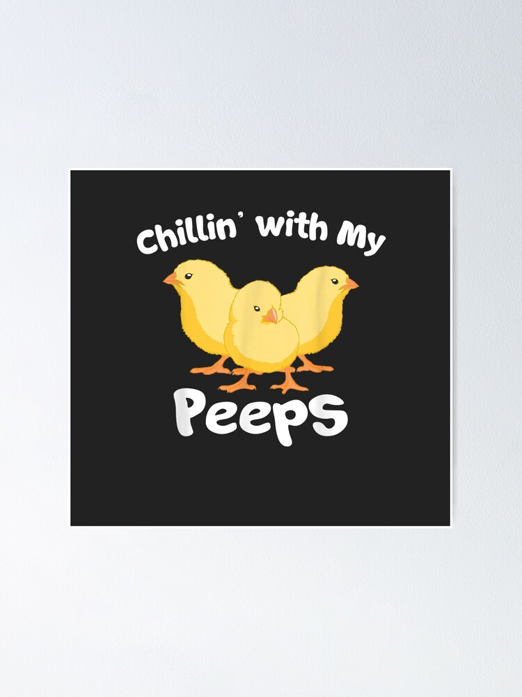 Póster «Funny Chillin 'With My Peeps Easter para niños y niñas» de ...