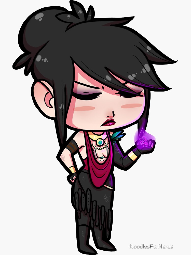"Dragon Age -- Morrigan Chibi" Sticker for Sale by NoodlesForNerds ...